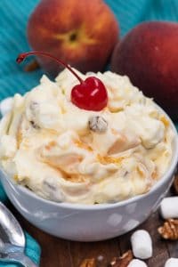 Peach Fluff Salad - EASY GOOD IDEAS