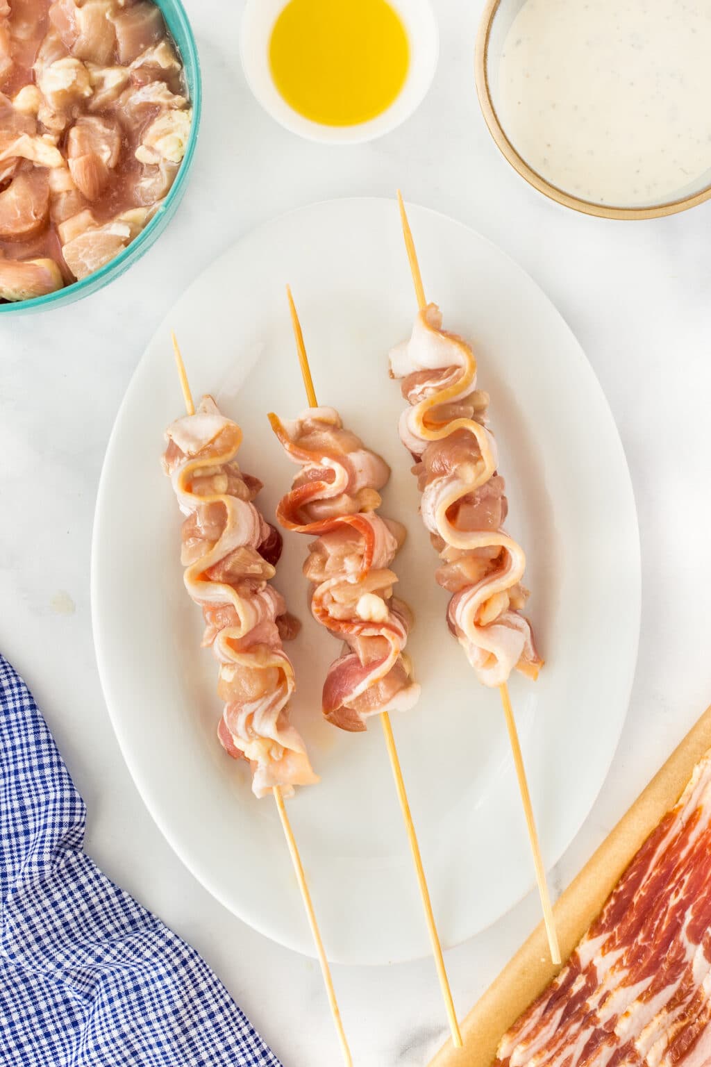 Chicken Bacon Skewers - EASY GOOD IDEAS