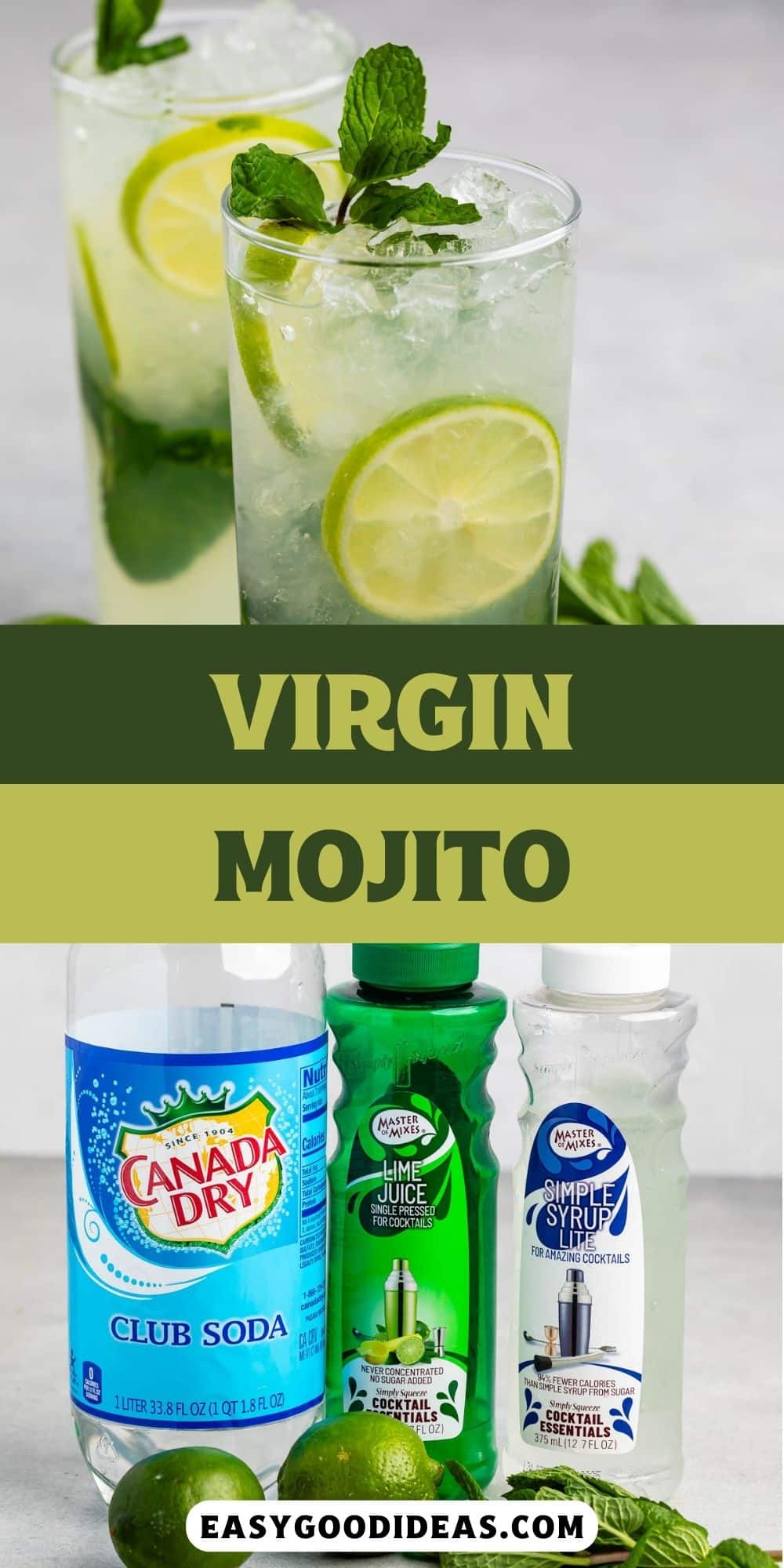 Virgin Mojito Mocktail - EASY GOOD IDEAS
