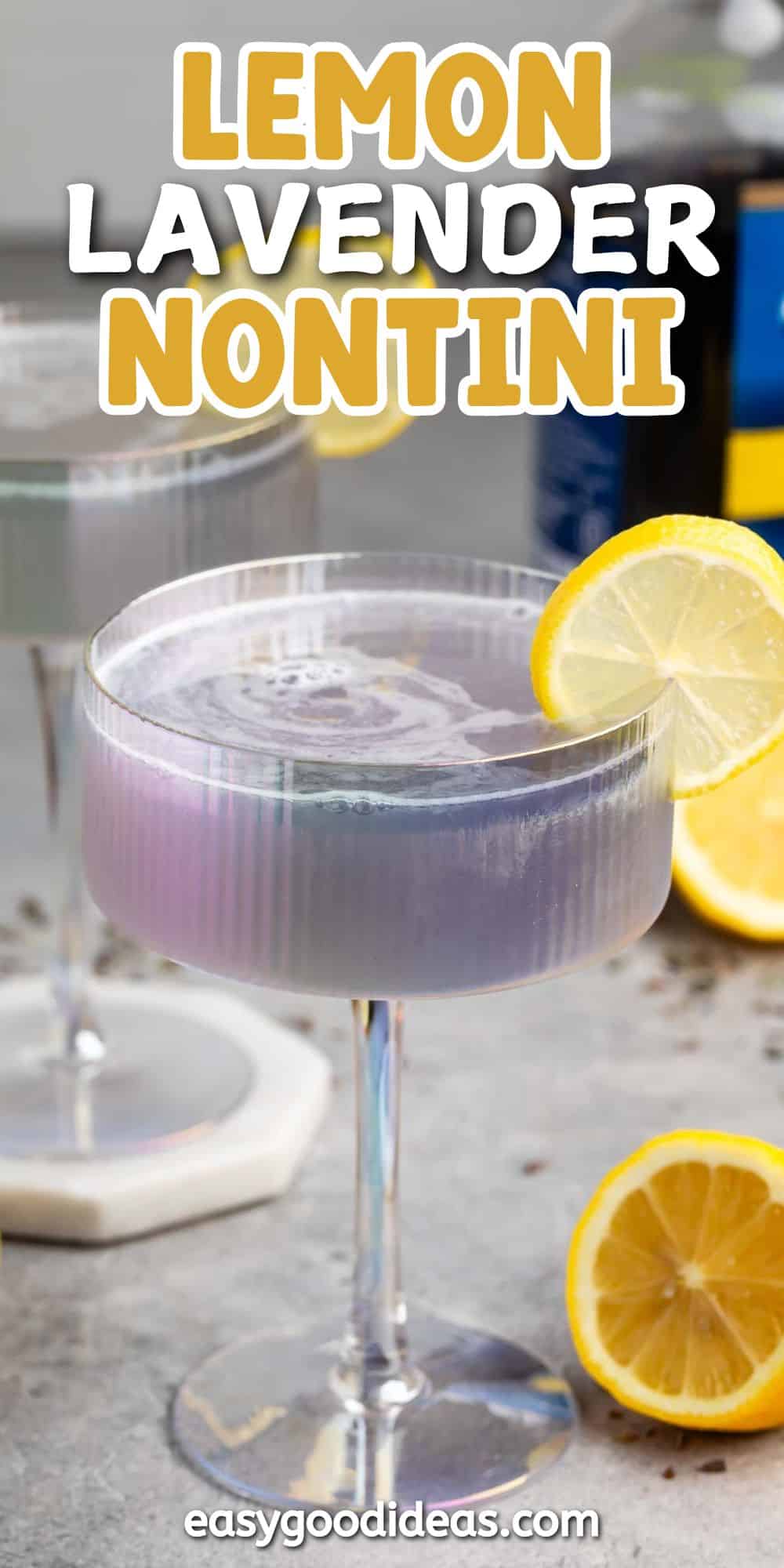 Lemon Lavender Martini Mocktail - EASY GOOD IDEAS