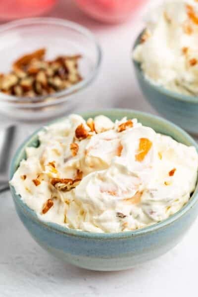 Peach Fluff Salad - EASY GOOD IDEAS